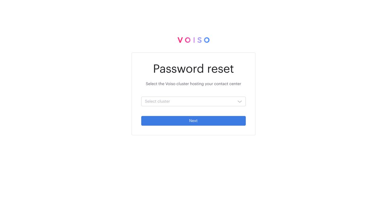 Password Reset